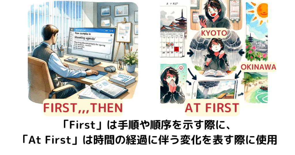 英語上達を目指すあなたに！「First」と「At First」の使い分け - 理系人の英語脳
